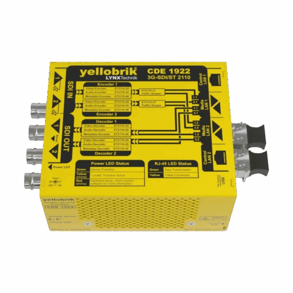 LYNX Technik AG launches new CDE 1922 Bi-Directional 3G-SDI to ST 2110 ...